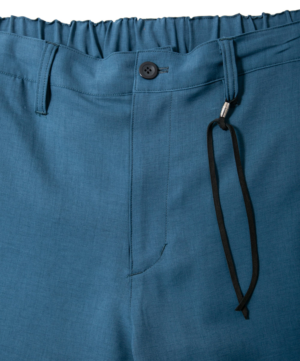 Polyester Stretch Twill Short pants - BLUE GREEN – STRUM OFFICIAL